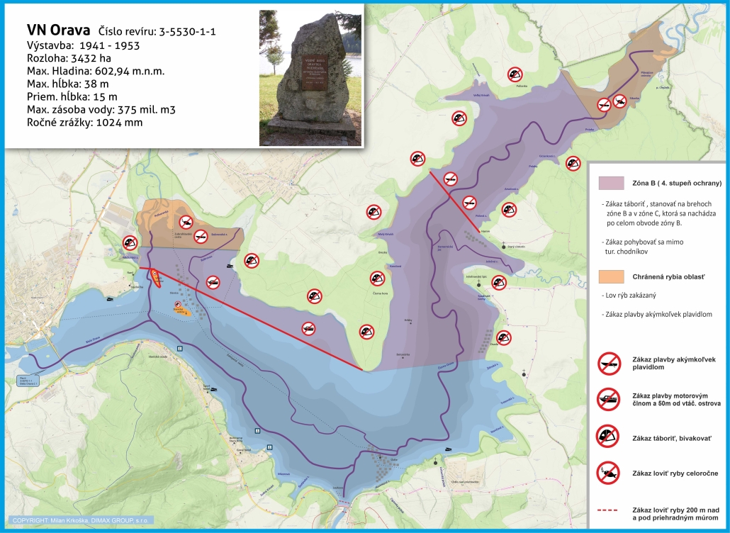 Mapa VN Orava - SRZ Čadca
